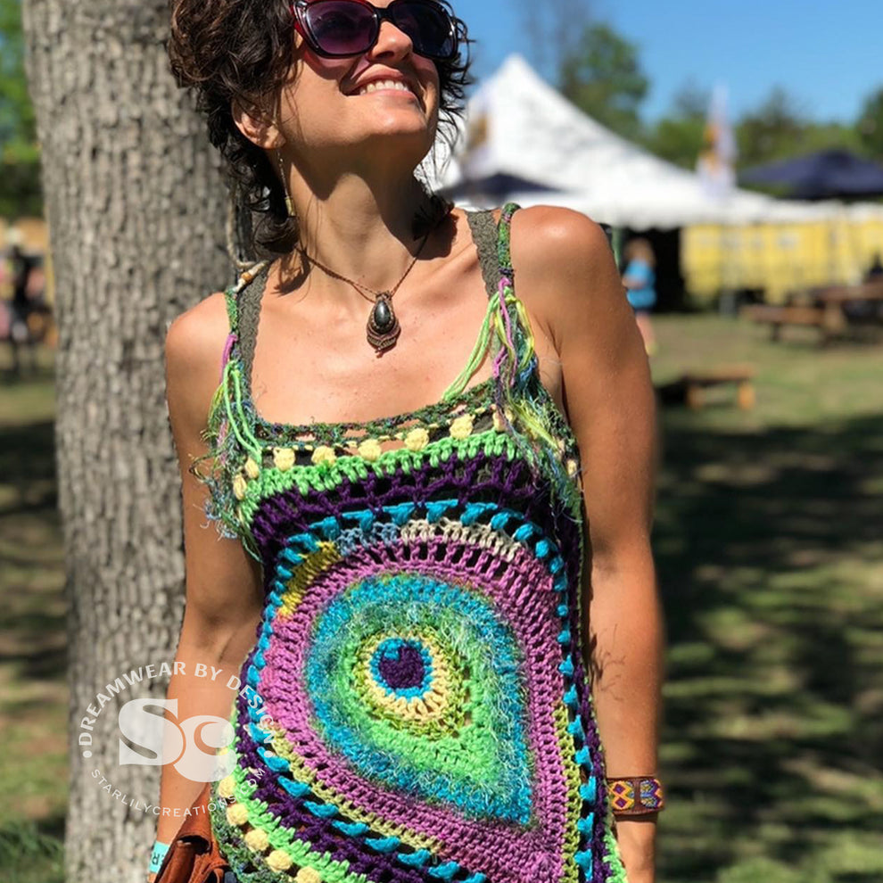 Peacock Top | CROCHET PATTERN – Starlily Creations